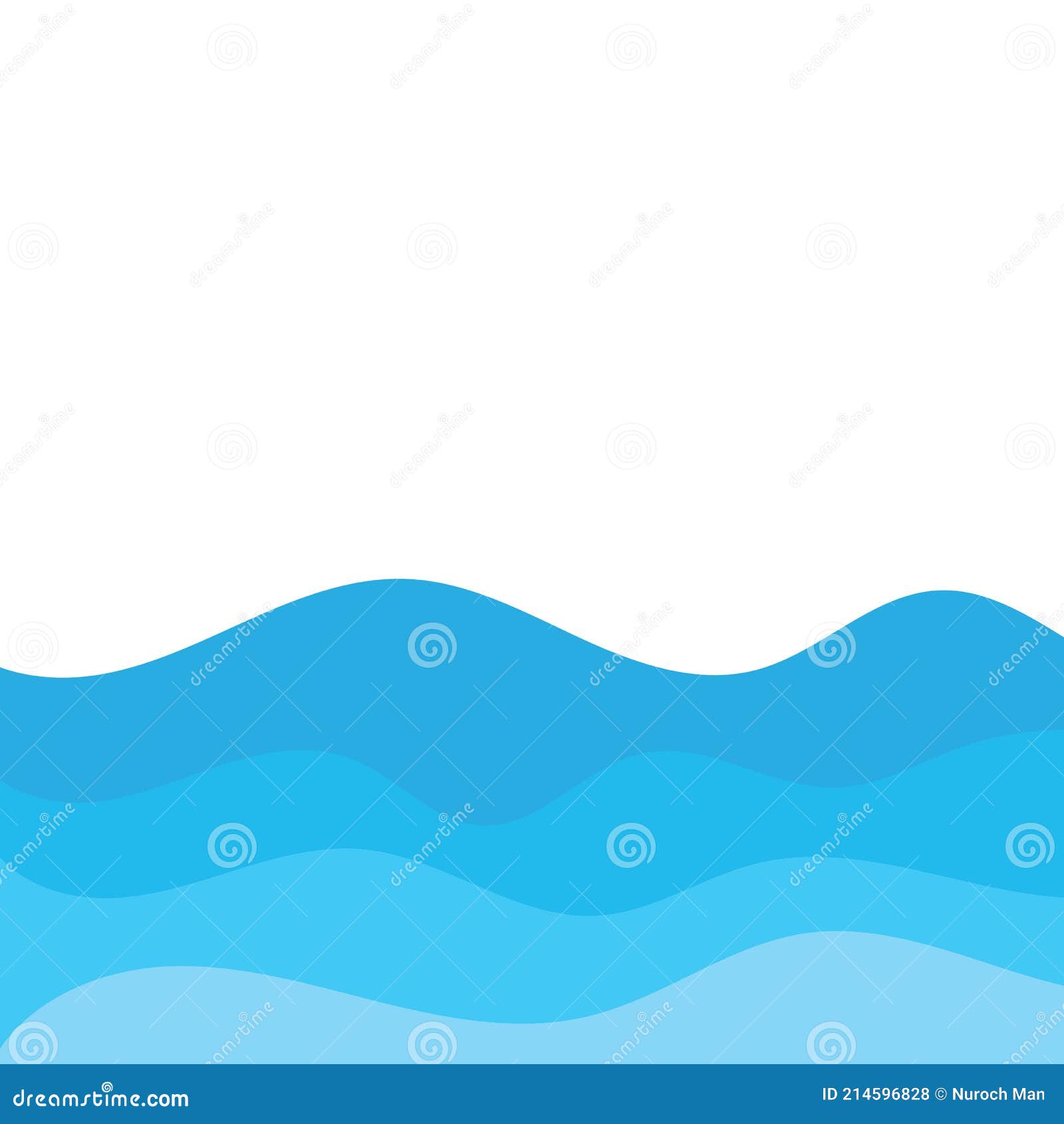 Abstract Water Wave Vector Illustration Design Background. Stock Vector ...