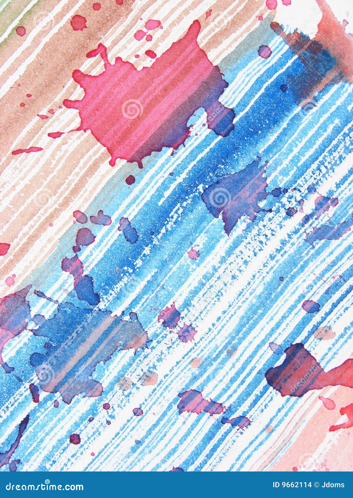 Abstract Watercolor Background Blue and Red Splash Stock Illustration ...