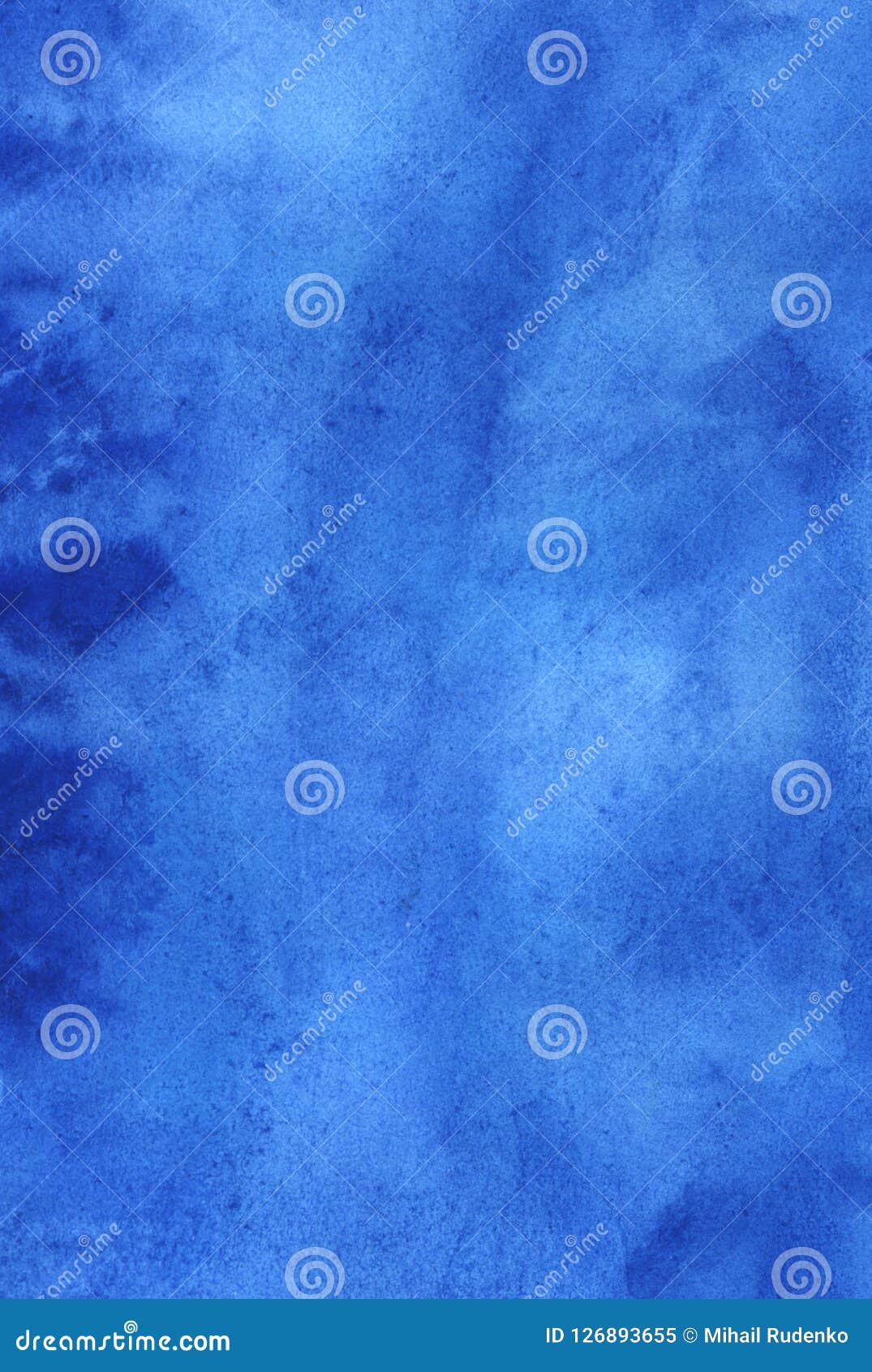 Abstract Watercolor Background, Colorful,cold Colors Hand Painted ...