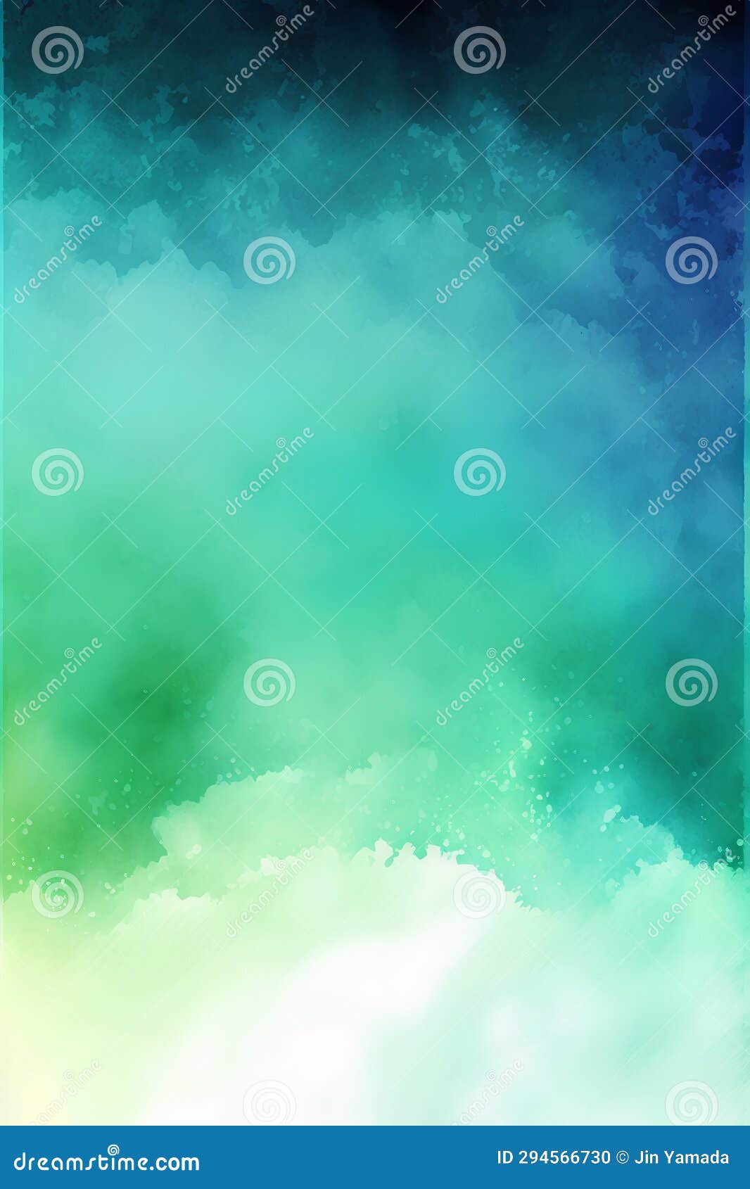 Abstract Watercolor Background. Green and Blue Watercolor Texture ...