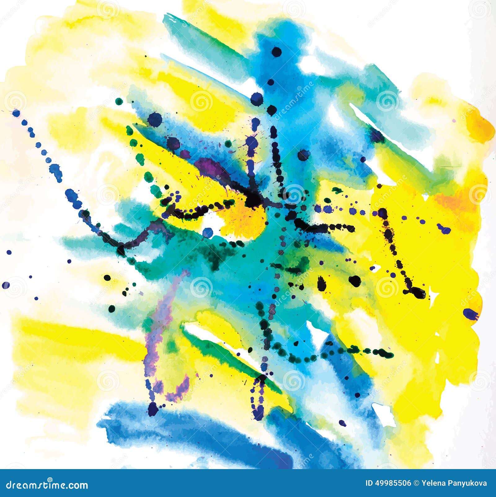 Abstract Watercolor Background Stock Vector - Illustration of frame ...