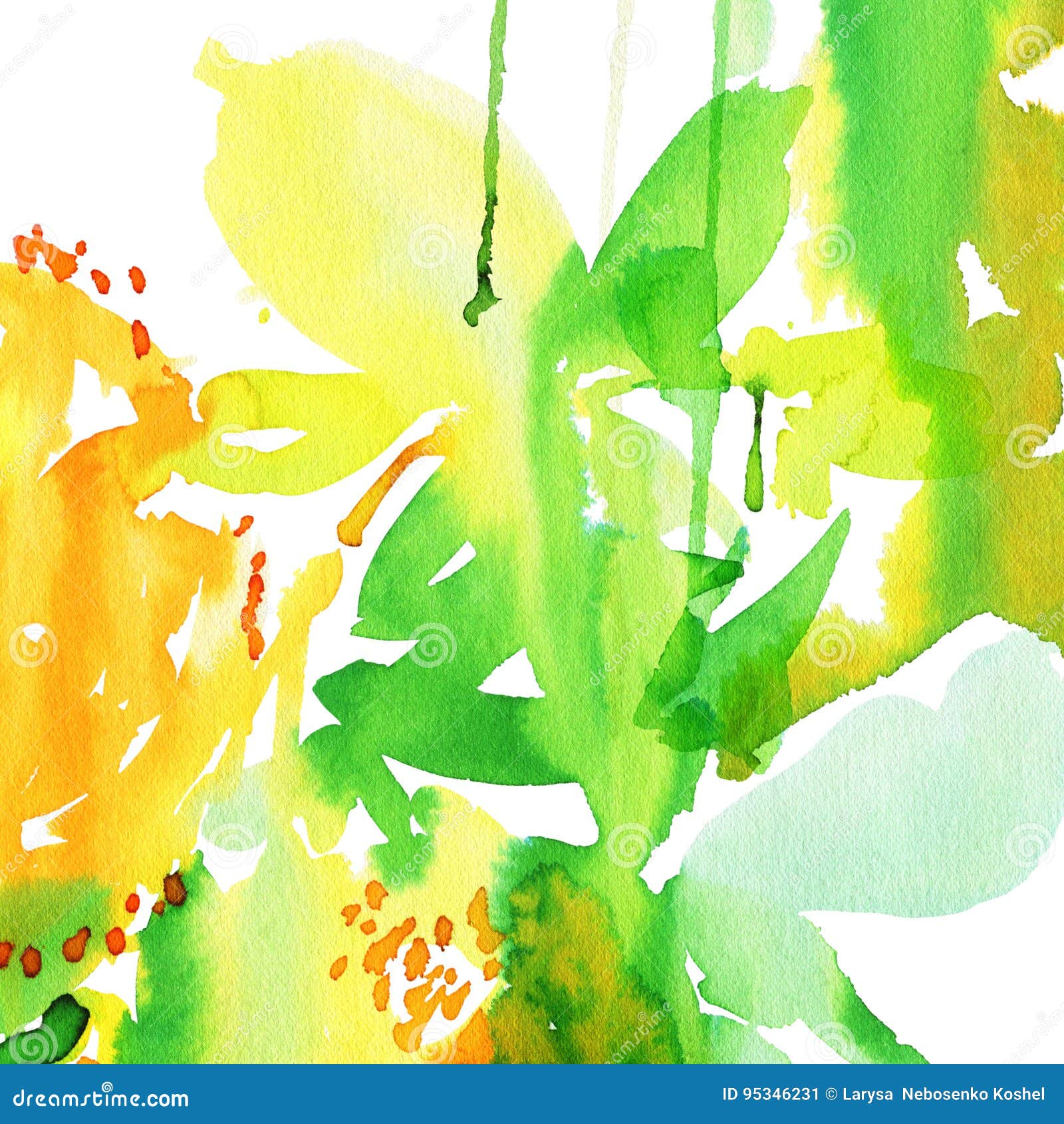 Abstract Watercolor Background To Create a Greeting Card Stock ...