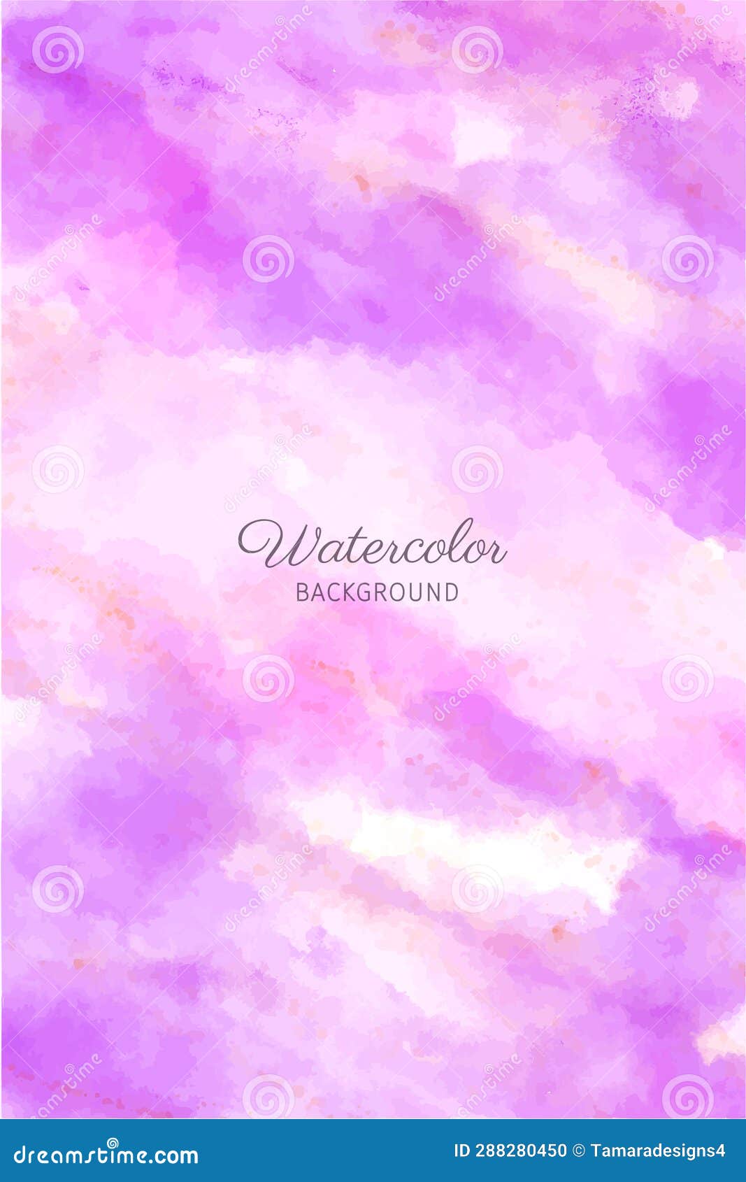 Abstract Watercolor Background Violet Fantasy Stock Illustration ...