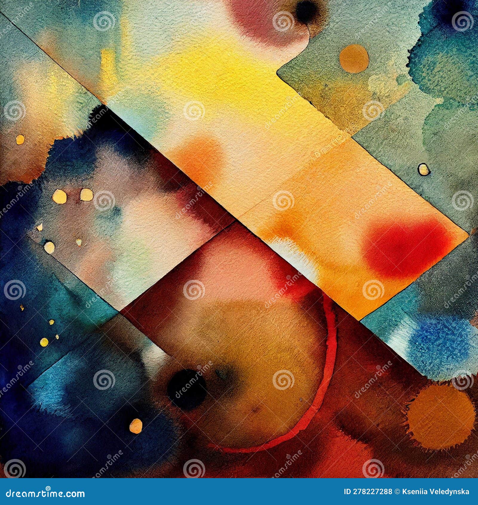 Abstract Watercolor Background, Wallpaper Design Stock Illustration ...