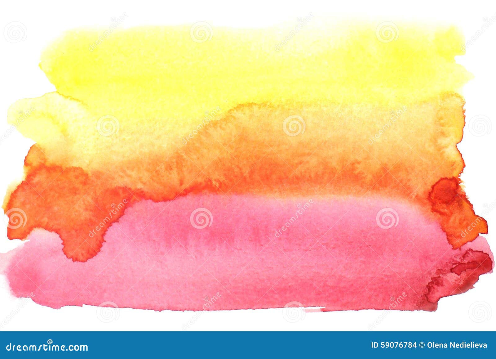 Abstract Watercolor Background in Yellow, Orange, Pink Stock ...