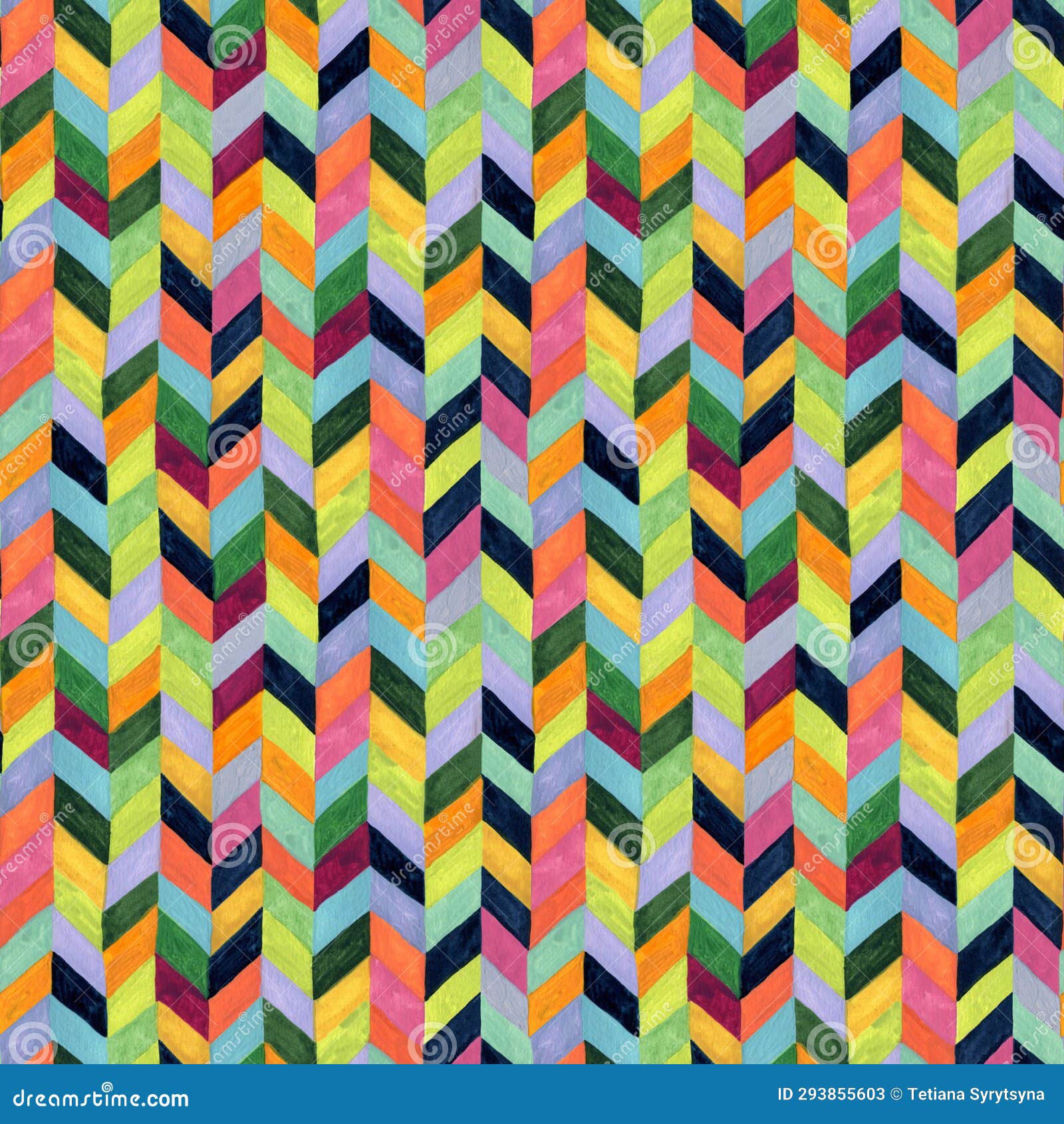 Watercolor Chevron Rainbow Colors Royalty-Free Stock Photo ...