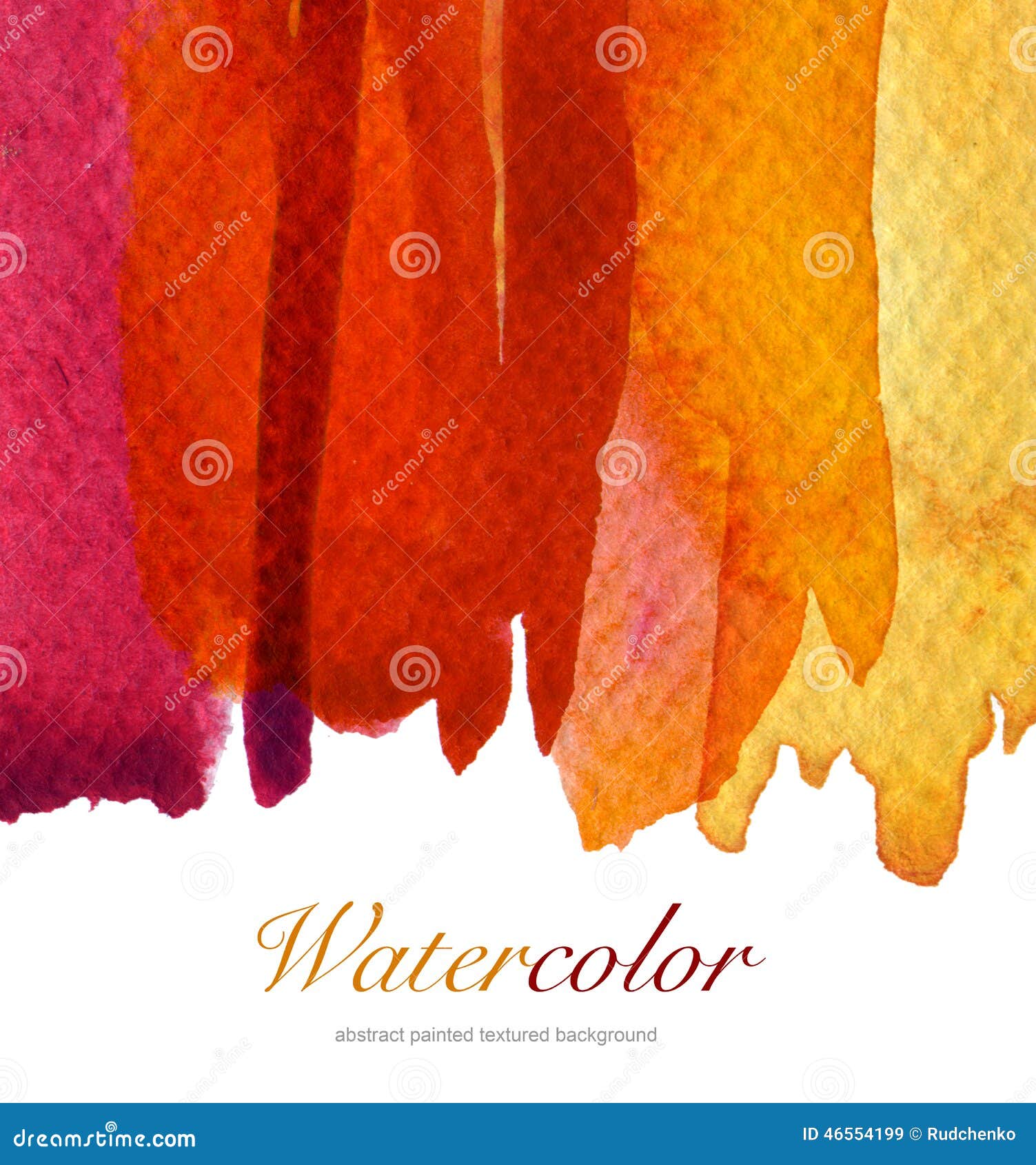 Abstract Watercolor Flow Down Painted Background. Textured Stock Image ...