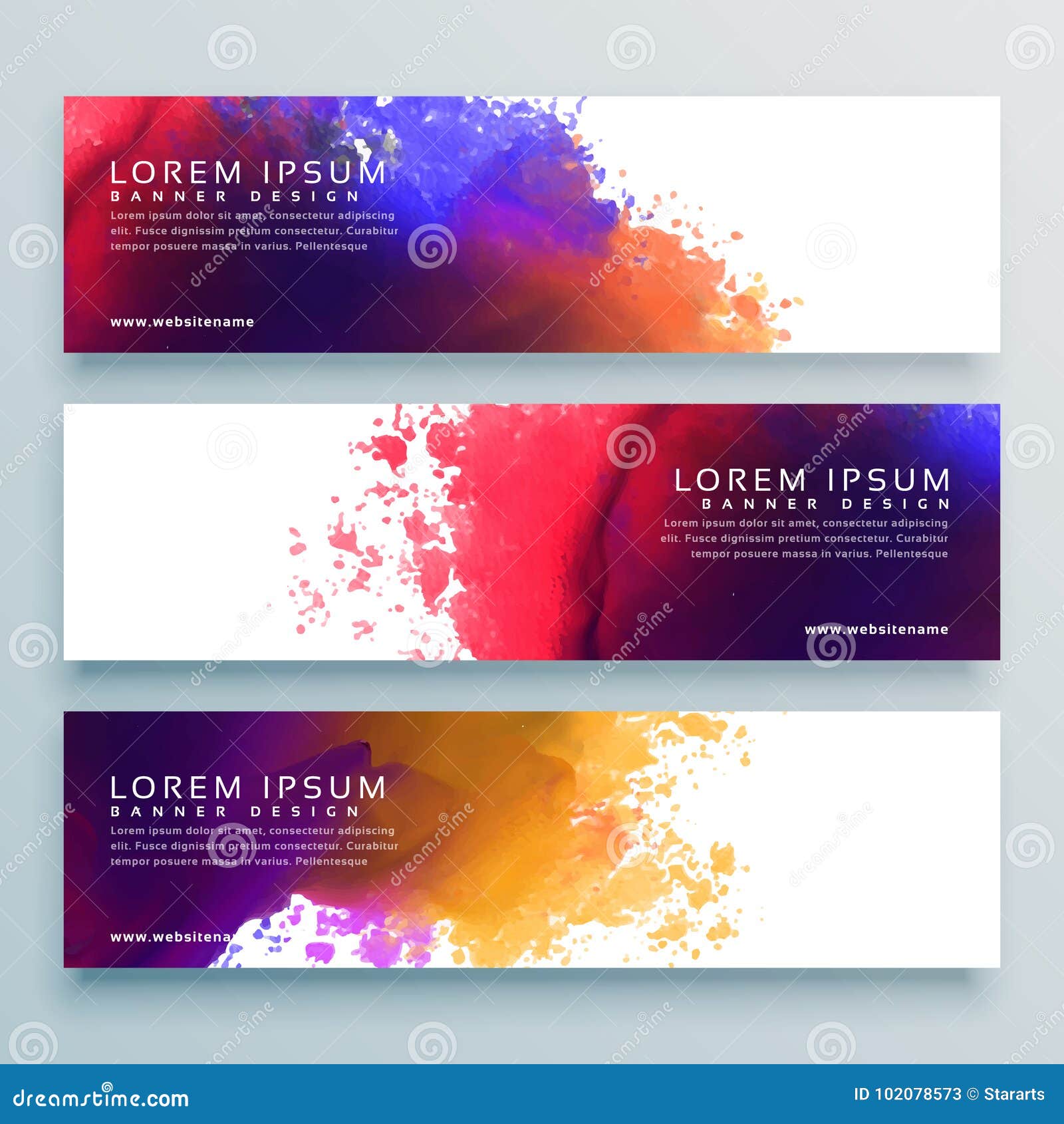 Abstract Watercolor Header Banner Design Stock Vector - Illustration of ... Abstract Watercolor Header Banner Design Stock Vector - Illustration of ...