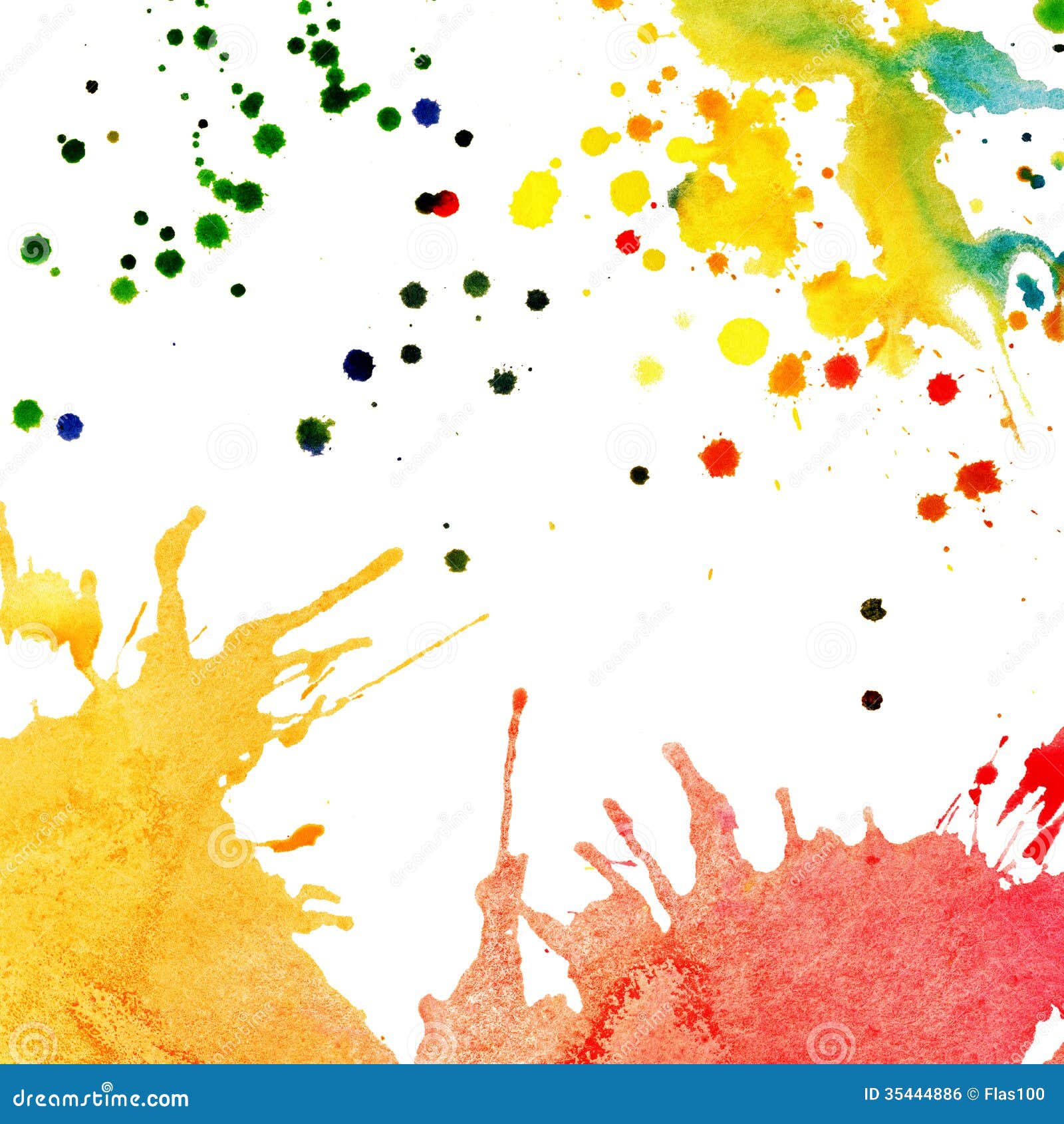 Abstract Watercolor, Ink Splashes Stock Illustration - Illustration of ...