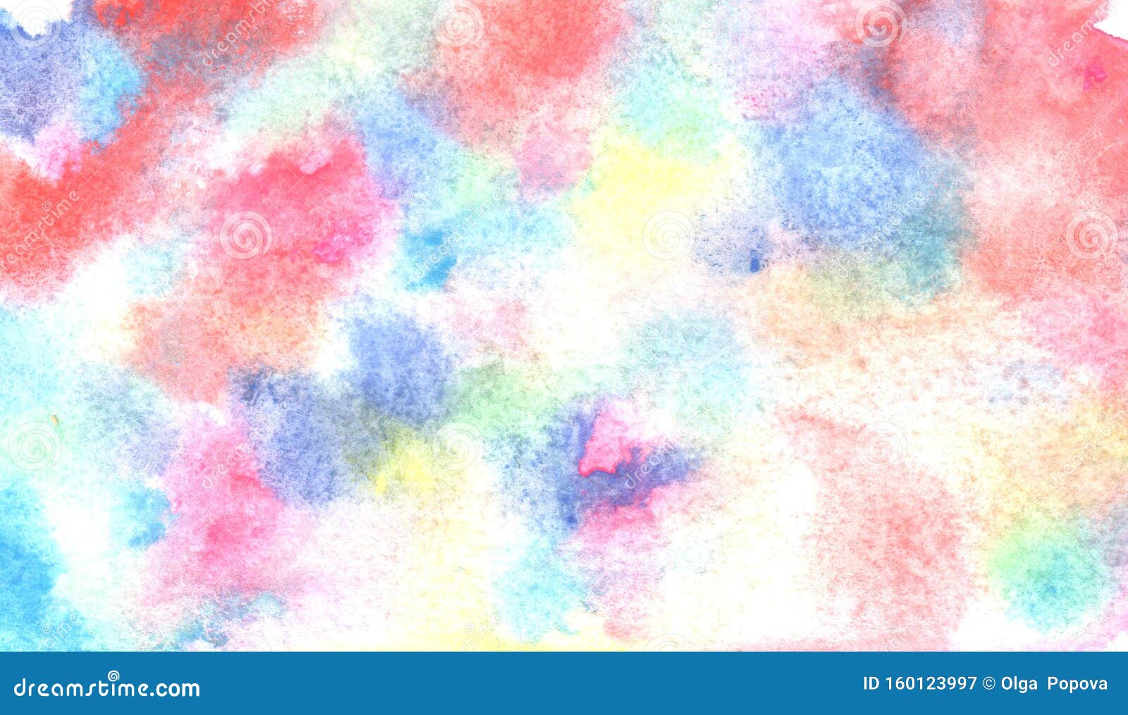Abstract Watercolor Multicolored Background and Texture Stock ...