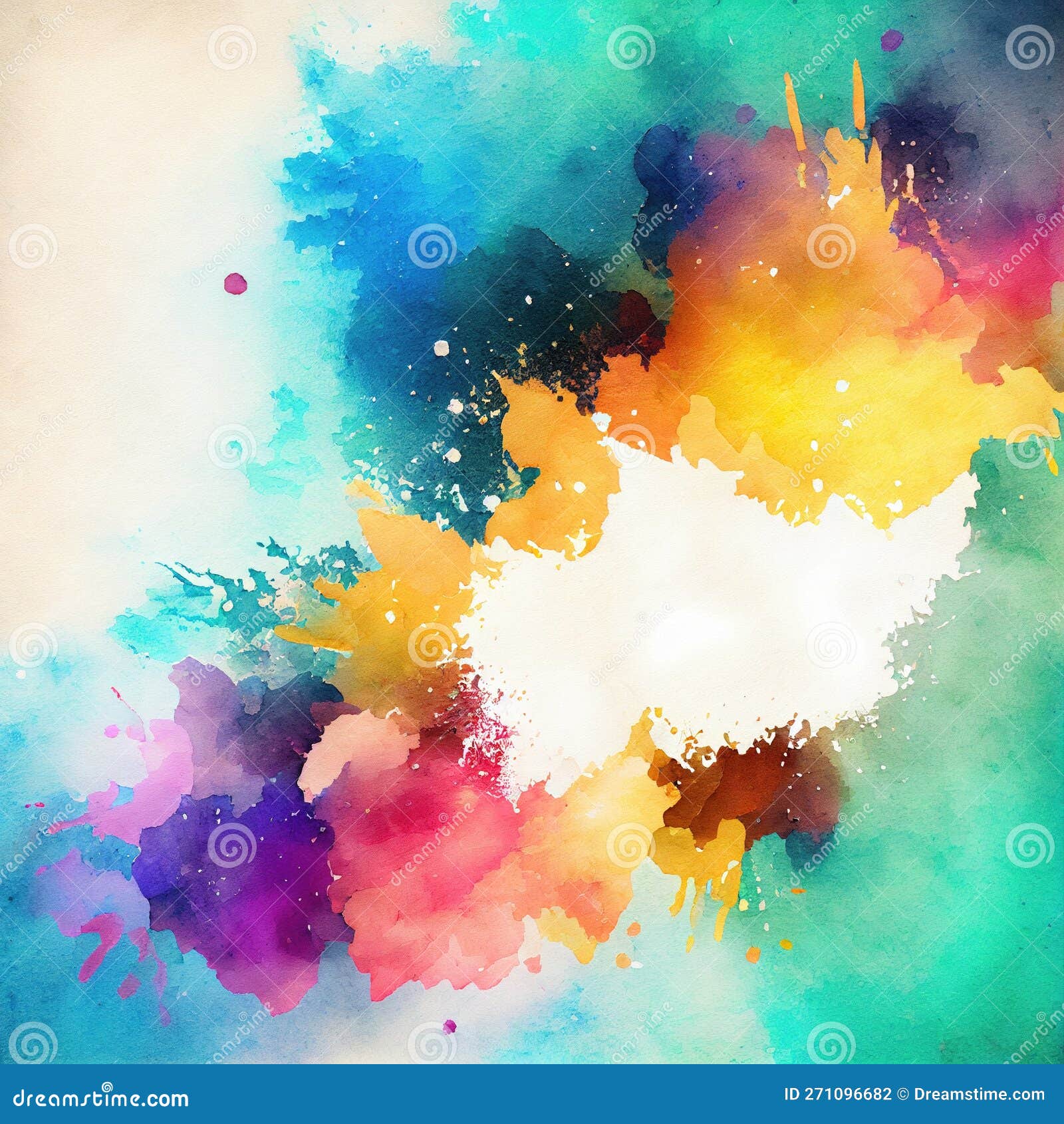 Kraki Watercolor Paint Texture Background For Invitations And Posters ...