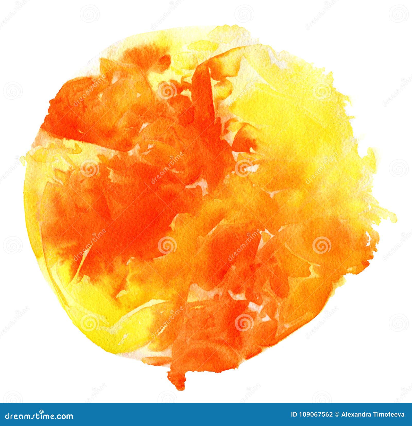 Watercolor Circle Background Stock Illustration - Illustration of ...