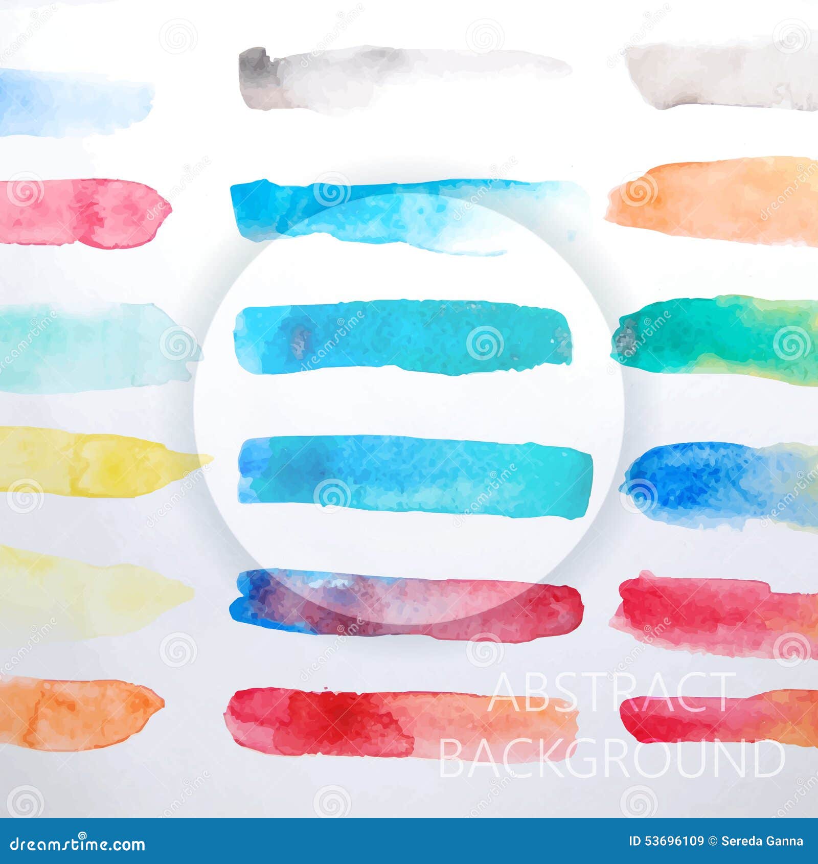 Abstract Watercolor Shapes for Background Stock Vector - Illustration ...