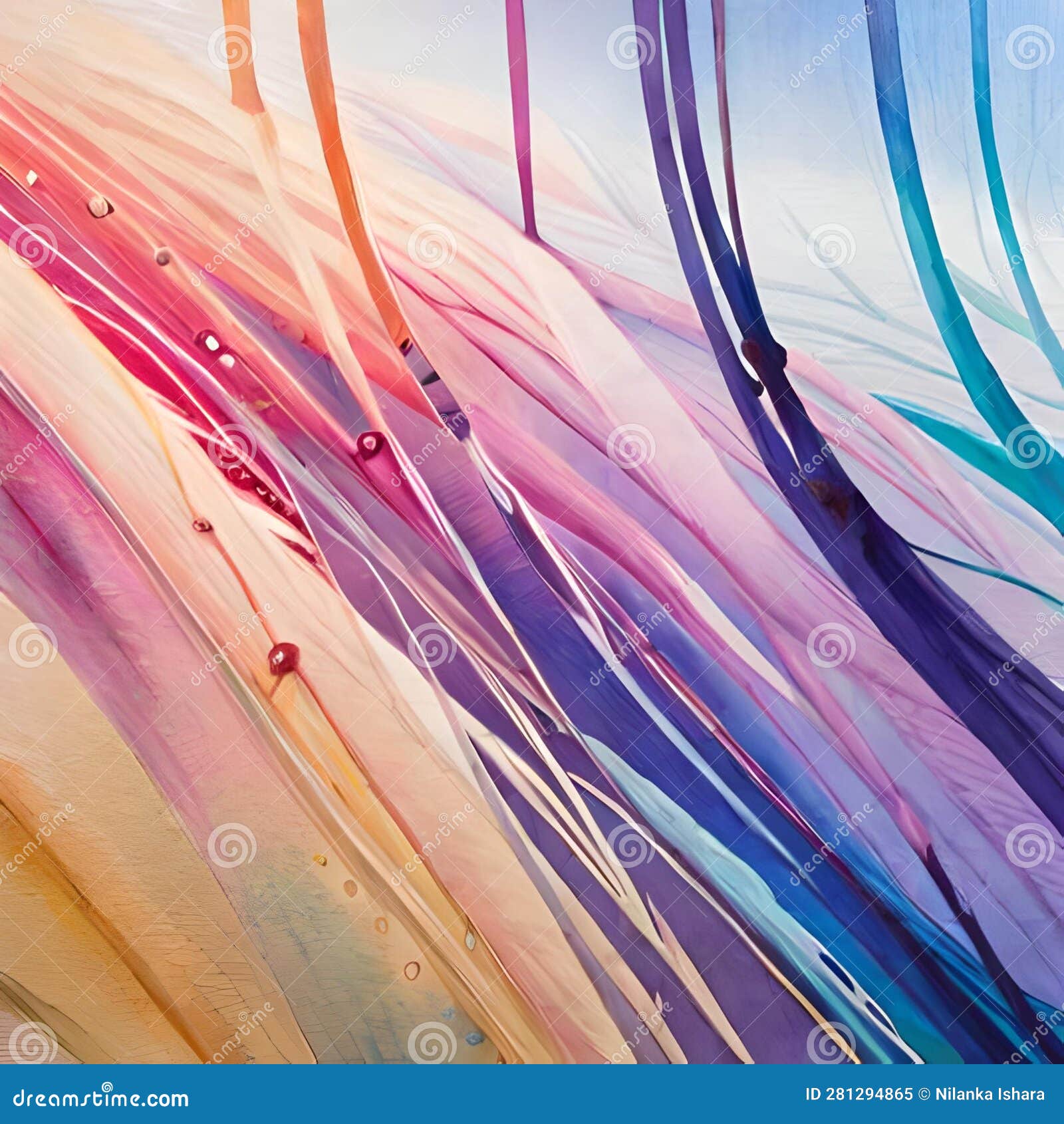 An Abstract Watercolor Splash Pattern Stock Illustration - Illustration ...