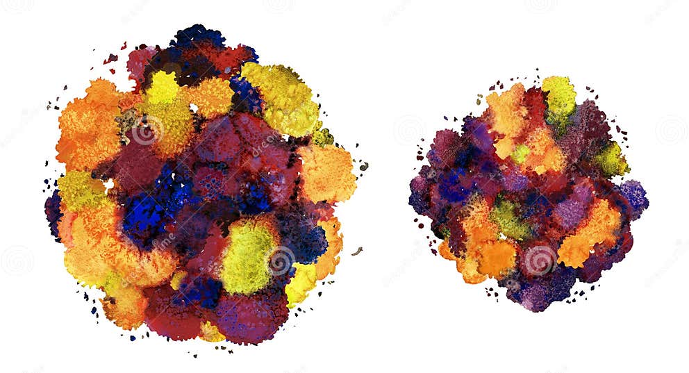 Abstract Watercolor Texture, Bionic Form, Dynamic Color. Dynamic ...