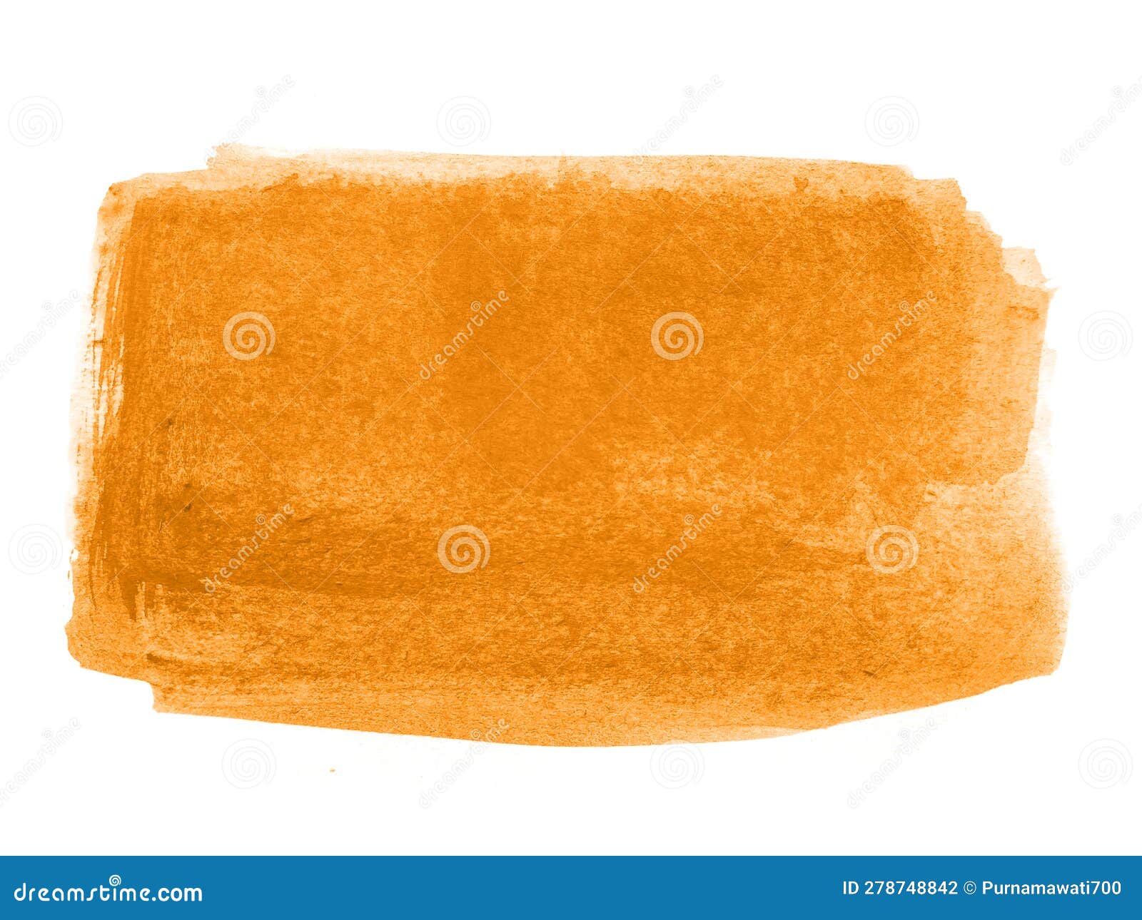 Abstract Watercolor on White Background. Orange Watercolor Scribble ...