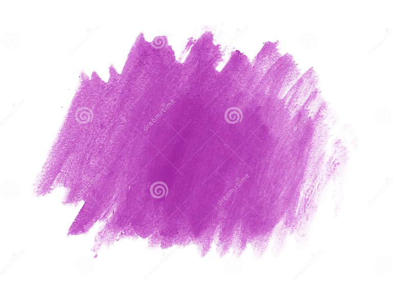 Abstract Watercolor on White Background. Purple Watercolor Scribble ...