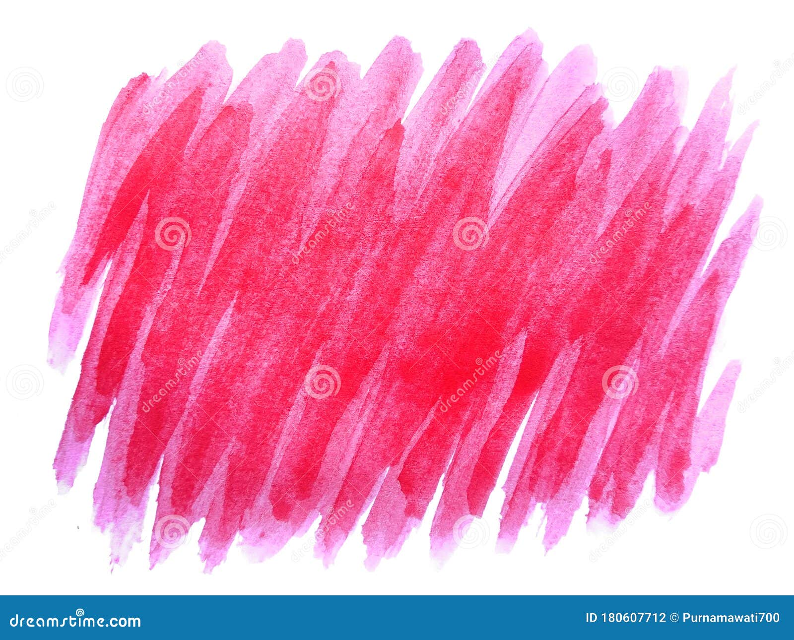 Abstract Watercolor on White Background. Red Watercolor Scribble ...