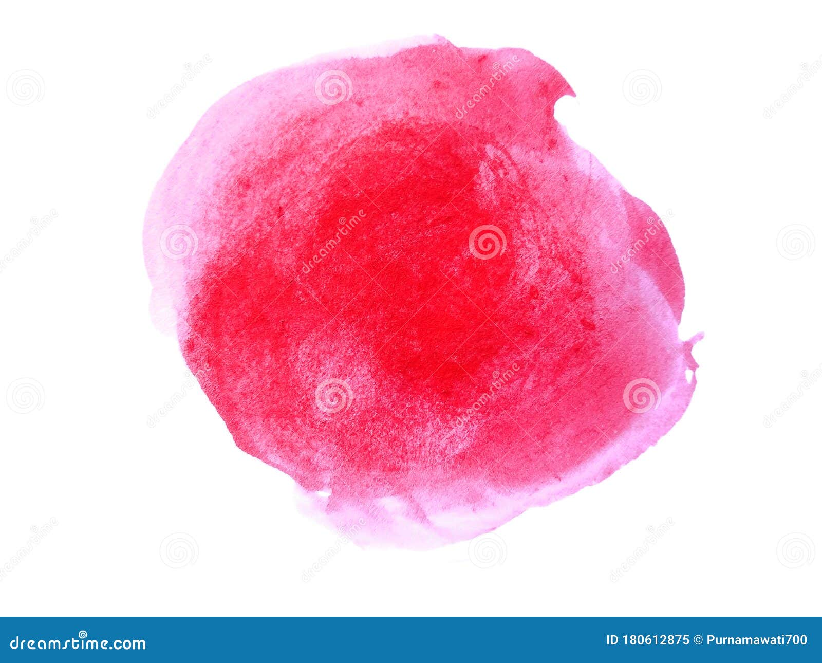 Abstract Watercolor on White Background. Red Watercolor Scribble ...