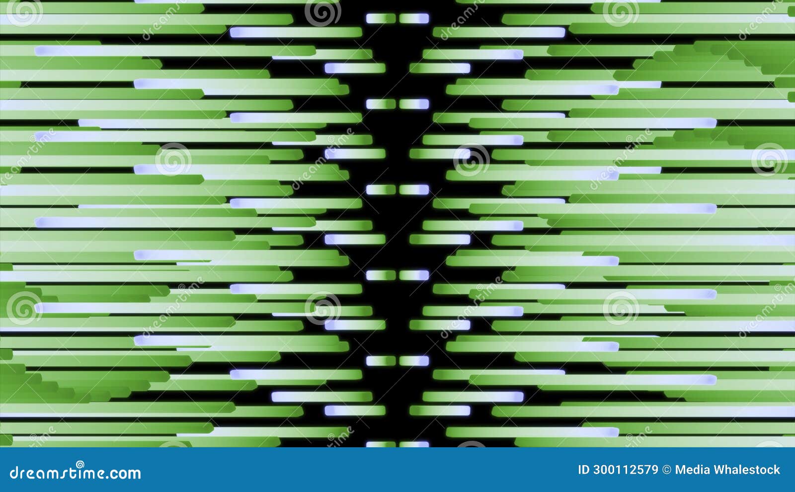 Abstract Waterfall of Horizontal Bright Stripes on a Black Background ...