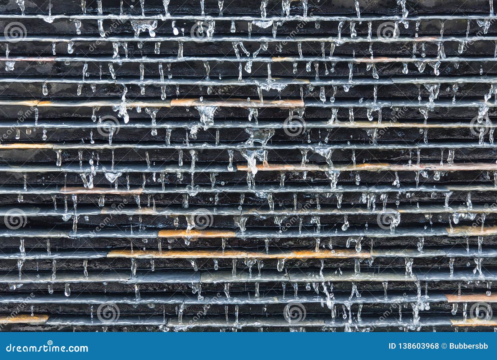 .Abstract Waterfall Wall Texture Background. Waterfall on Stone Wall ...