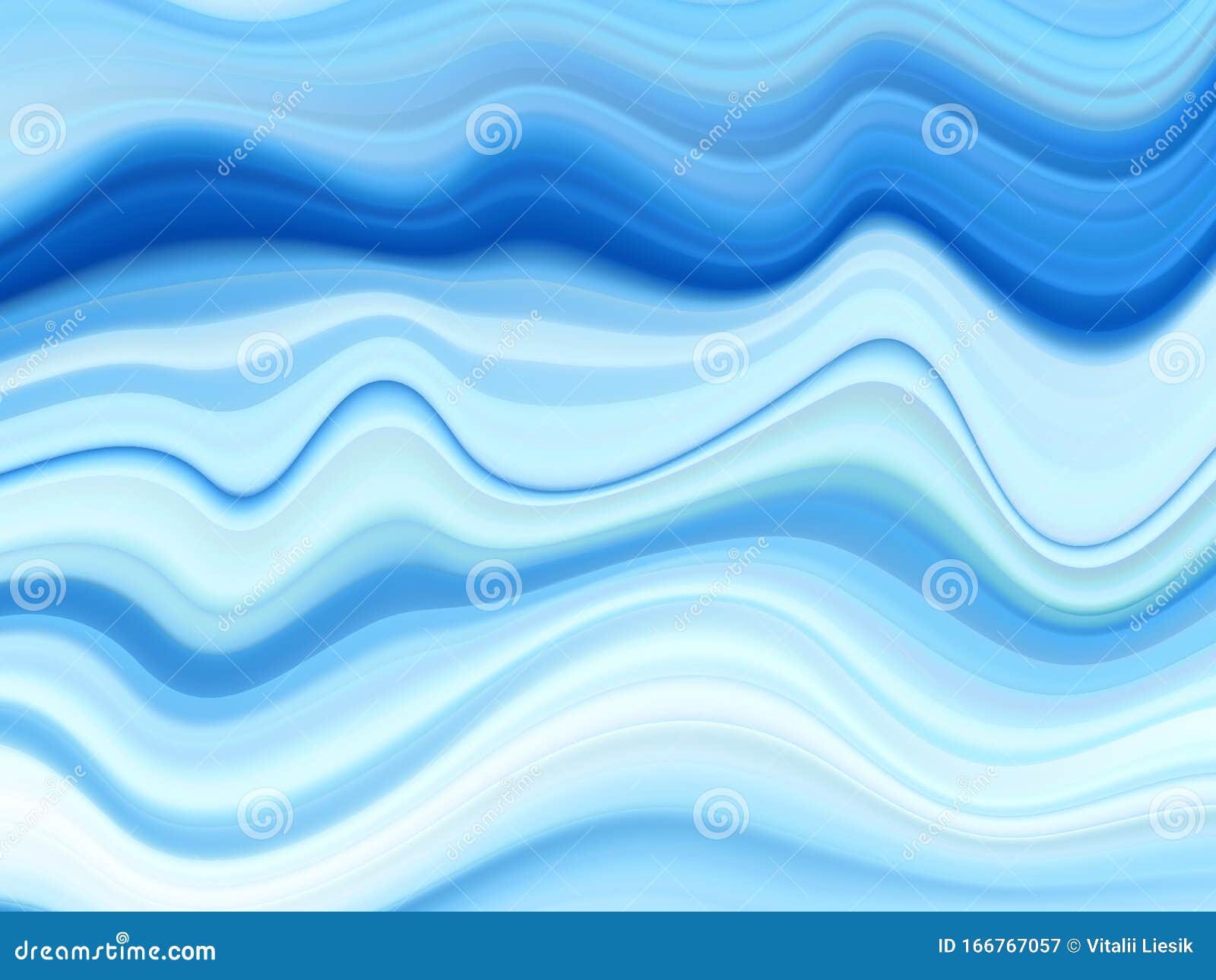 Abstract Wave Acrylic Vector Background, Blue Wavy Lines Vector Eps10 ...