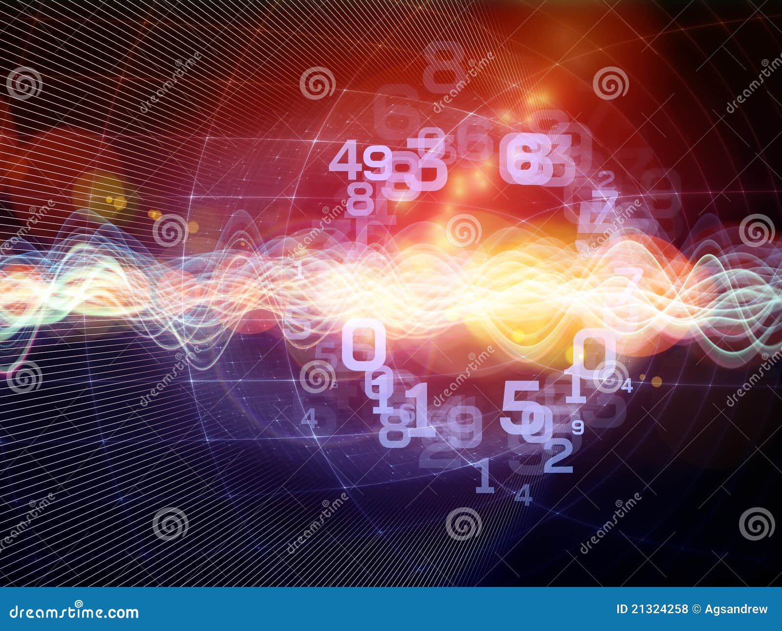 Abstract Wave Analyzer stock illustration. Illustration of flow - 21324258