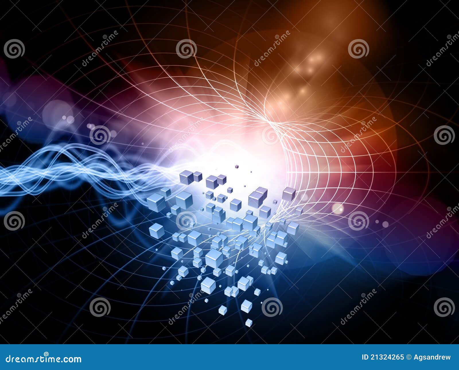 Abstract Wave Analyzer stock illustration. Illustration of black - 21324265