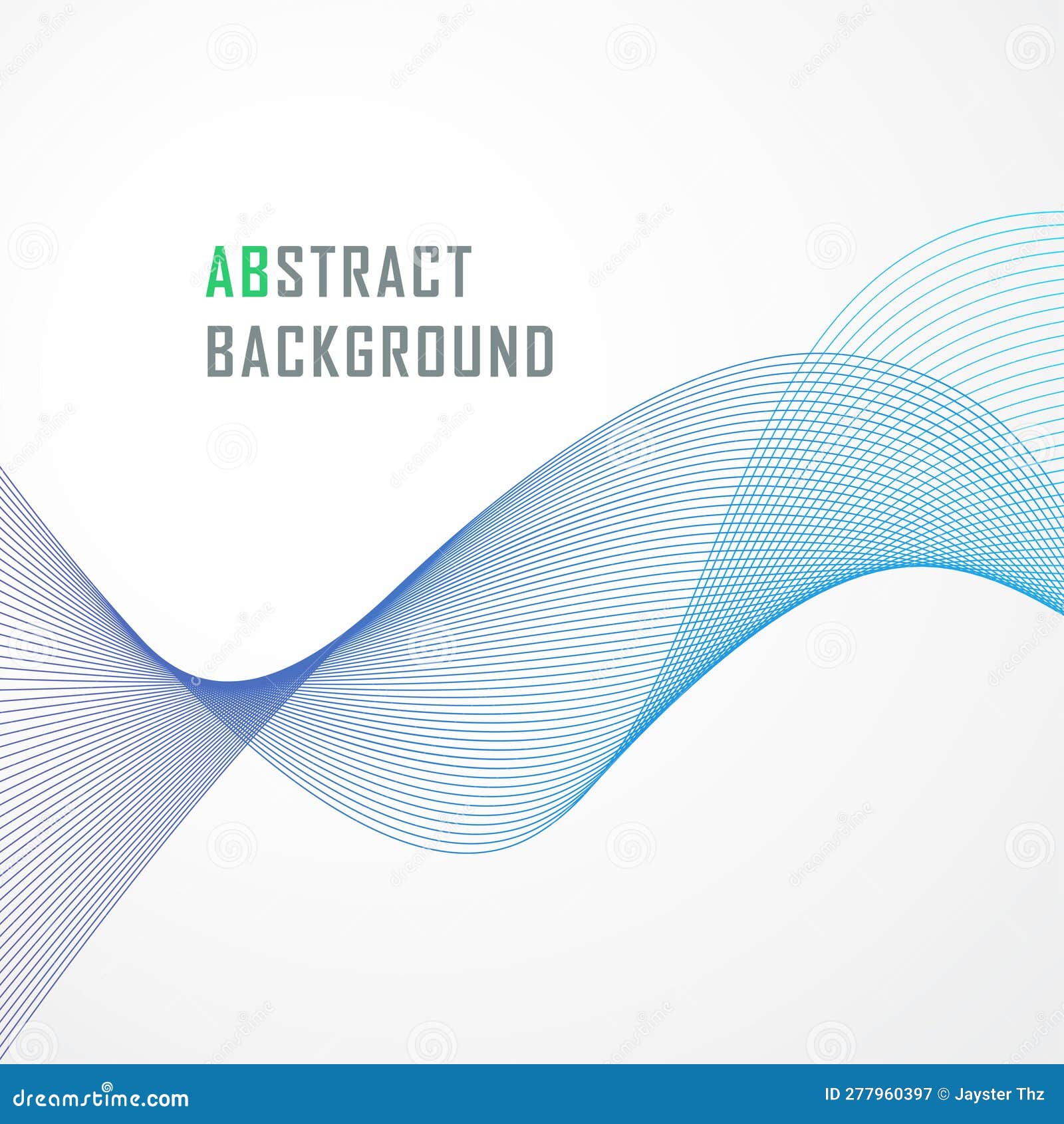 Vector Wave Lines Flowing Dynamic Colorful Blue Isolated on White ...