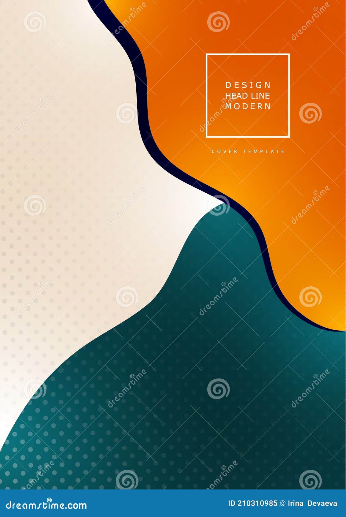 Abstract Wave Background with Copy Space. Modern Elegant Graphic Design ...