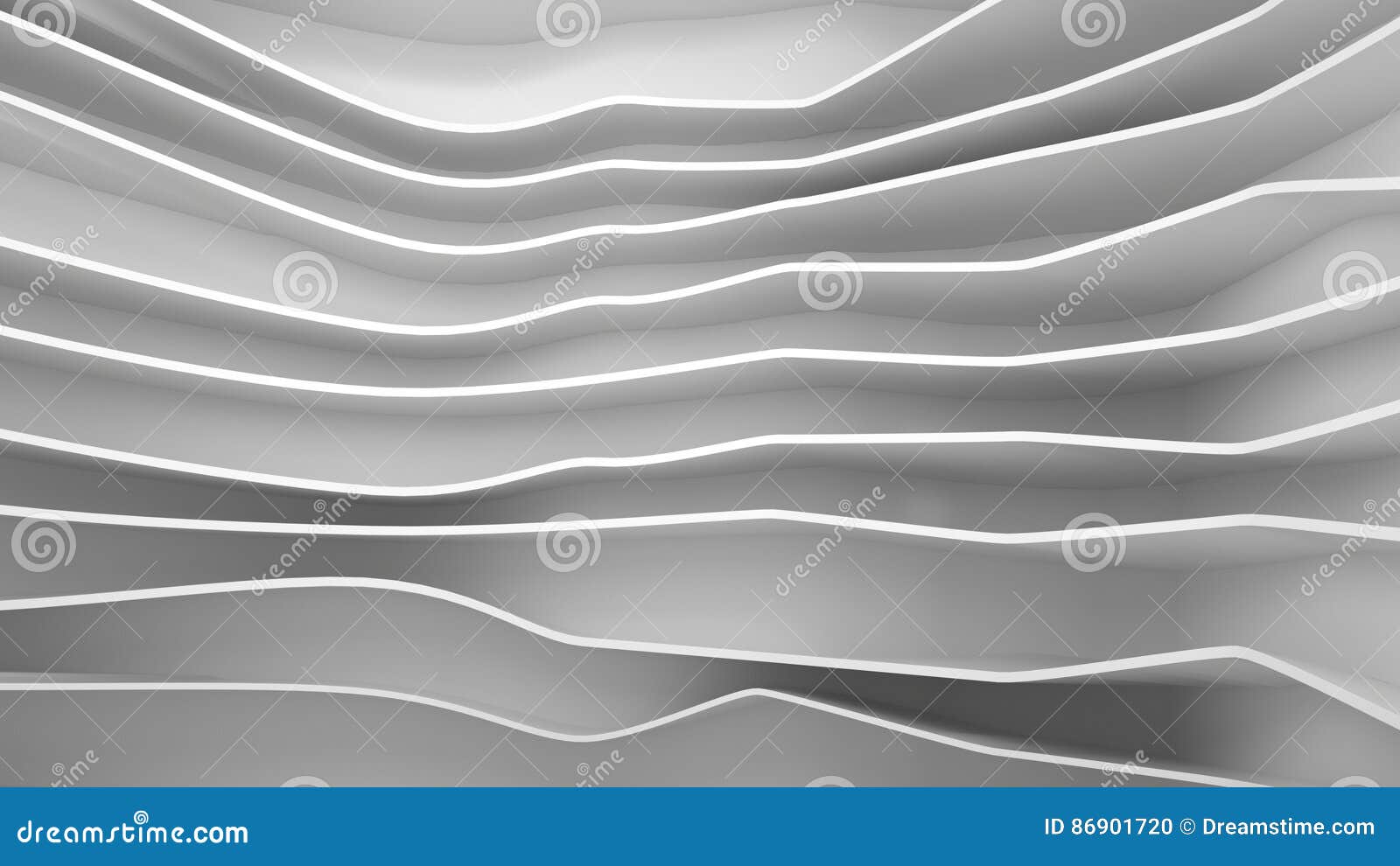 Abstract Wave Background, 3 D Render Stock Illustration - Illustration ...