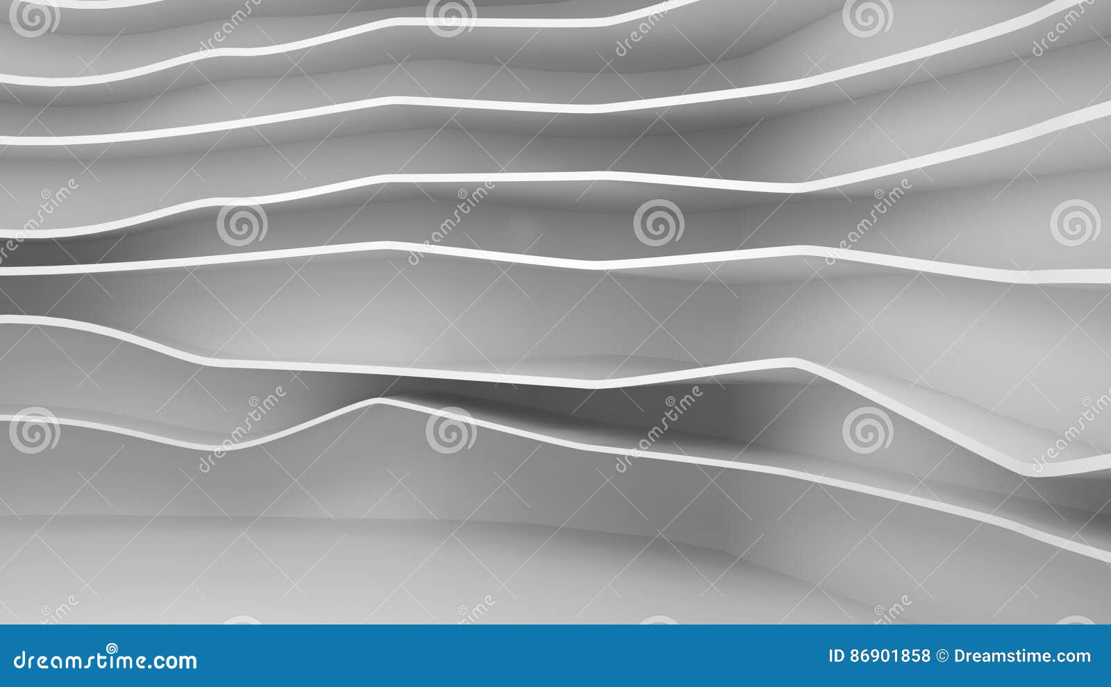 Abstract Wave Background, 3 D Render Stock Illustration - Illustration ...