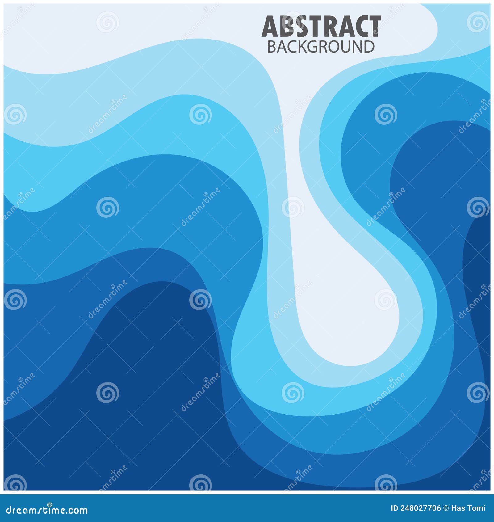 ABSTRACT WAVE BACKGROUND DESIGN with BLUE COMBINATION VECTOR Stock ...