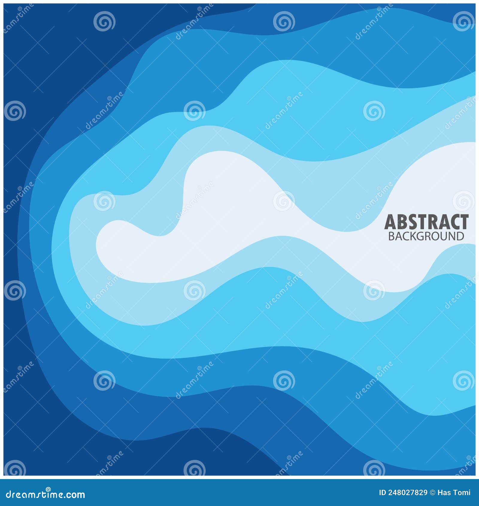 ABSTRACT WAVE BACKGROUND DESIGN with BLUE COMBINATION VECTOR Stock ...