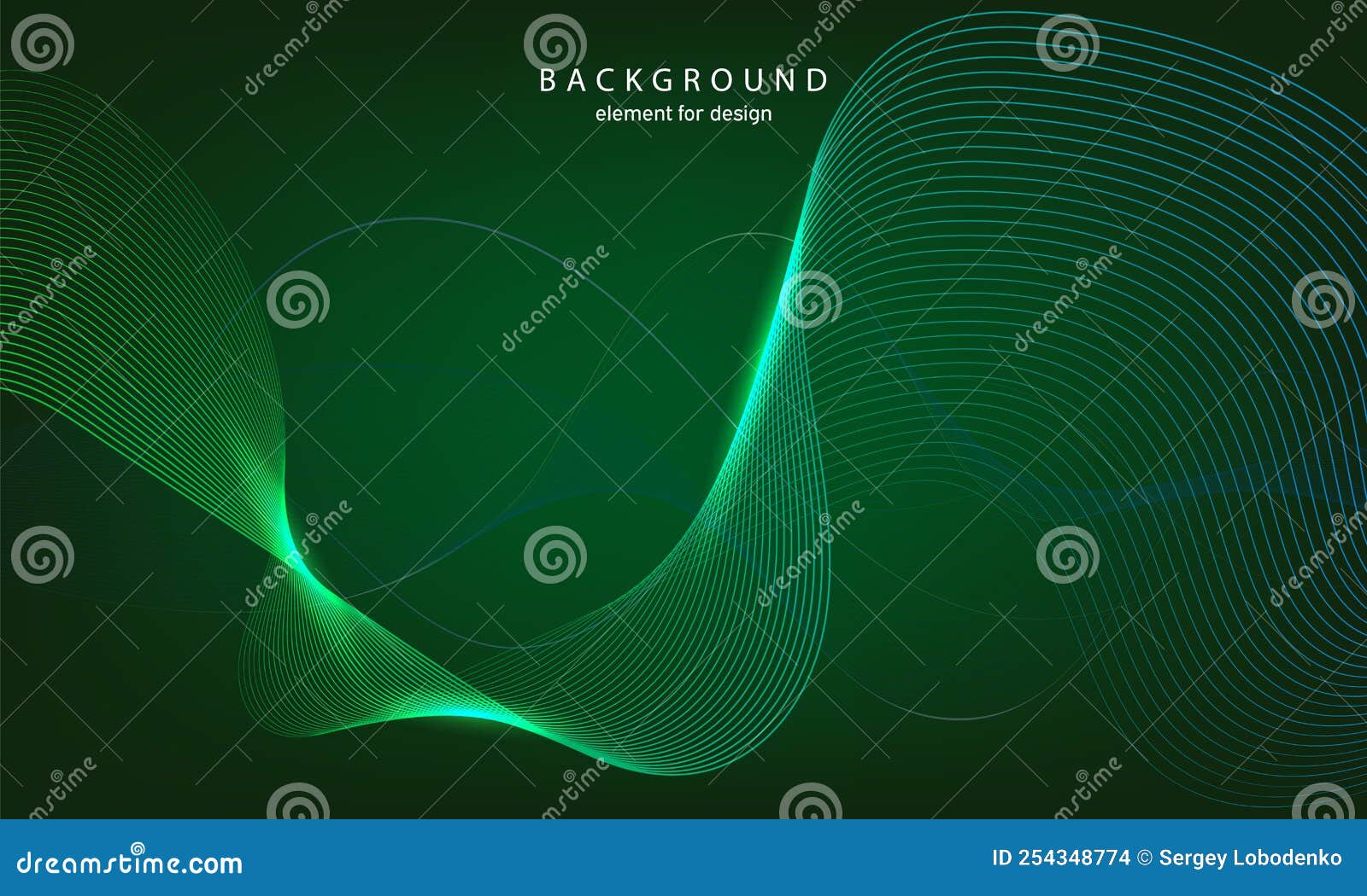 Abstract Wave Background. Element for Design. Digital Frequency Track ...