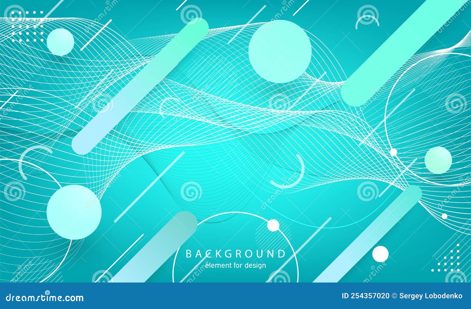 Abstract Wave Background. Element for Design. Digital Frequency Track ...