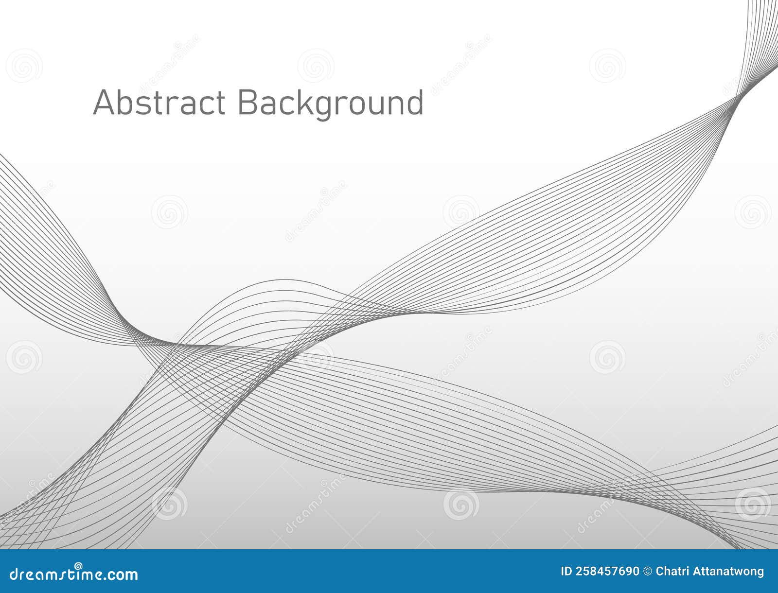 Abstract Wave Background, Flowing Wave Line Gray Color on Grey Gradient ...
