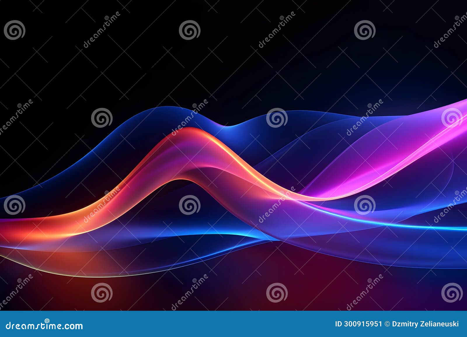Abstract Wave Background. Generative AI Stock Illustration ...
