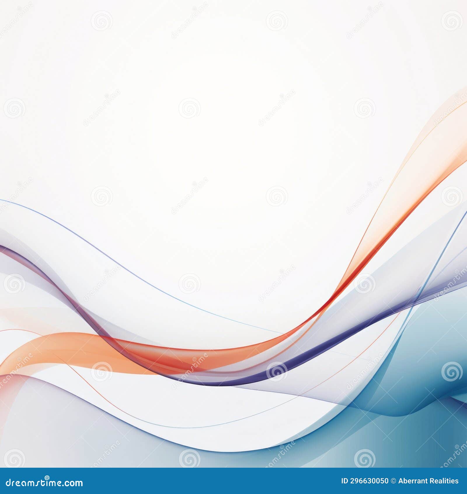 Abstract Wave Background with Orange Blue and White Colors Stock ...