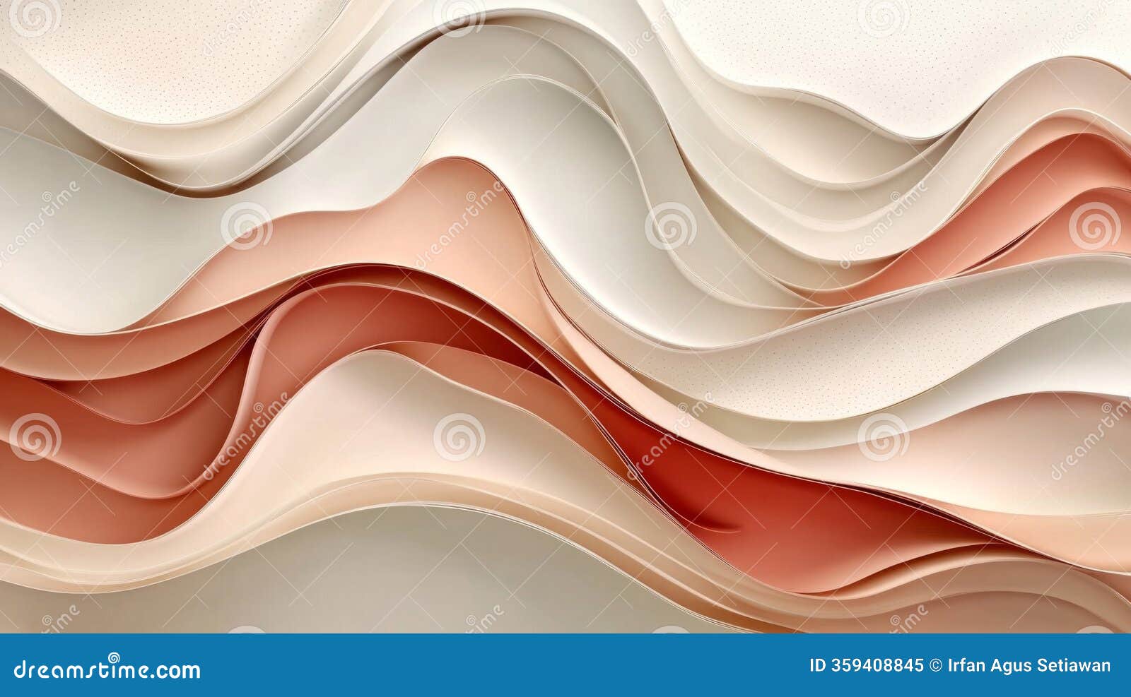 Abstract Wave Background with Pastel Hues and Smooth Undulating Curves ...