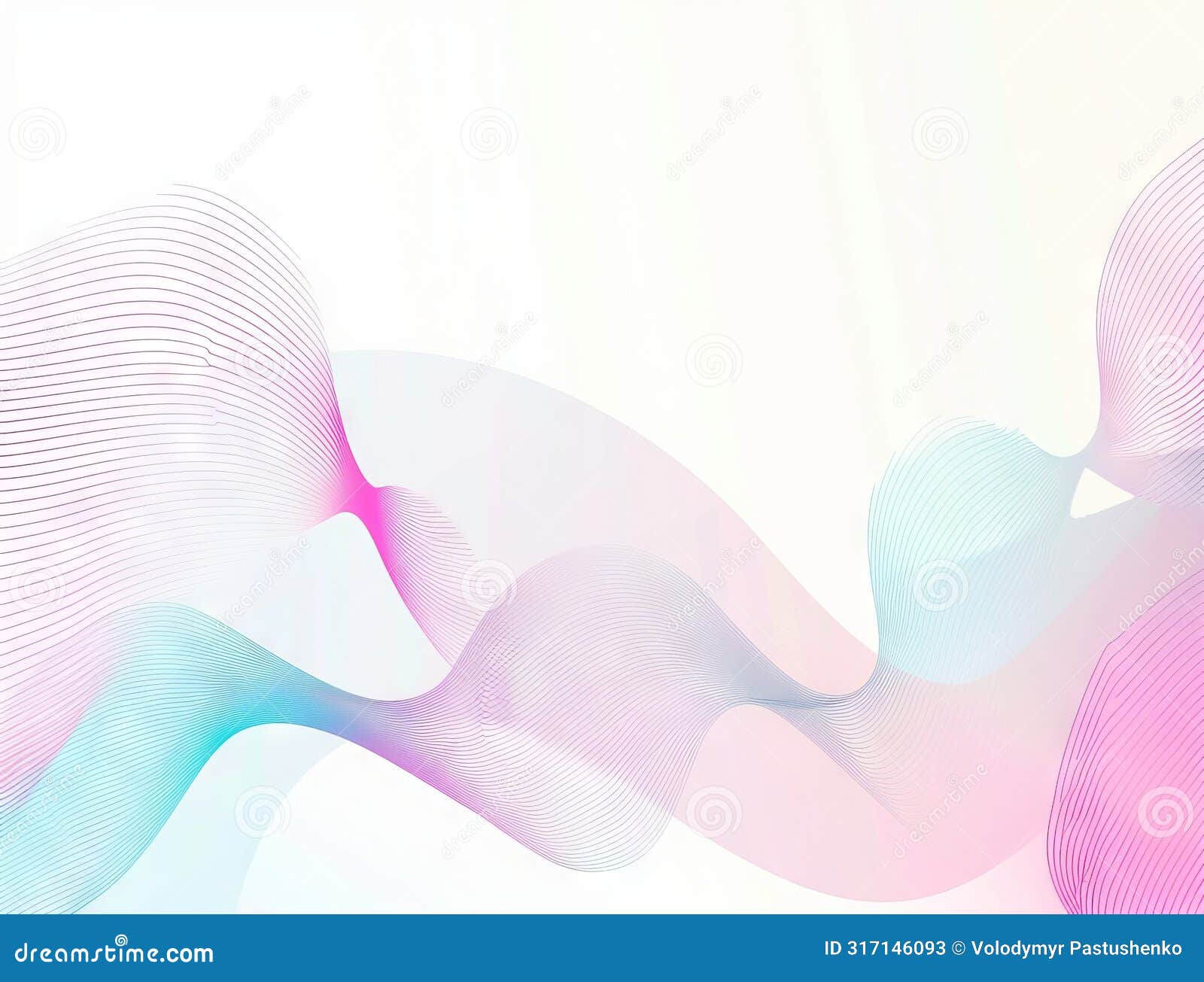 Abstract Wave Background with Pink and Blue Waves Stock Image - Image ...