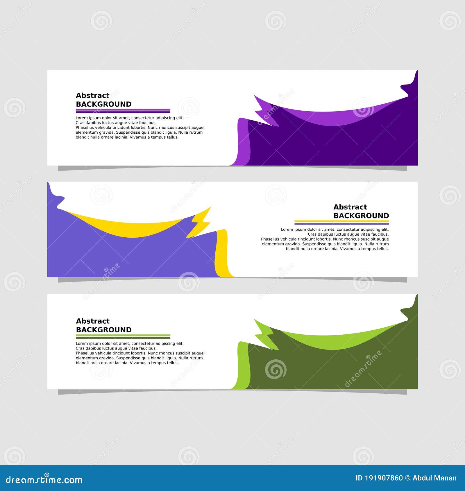 Abstract Wave Background. Three Kinds of Design Colors Stock Vector ...