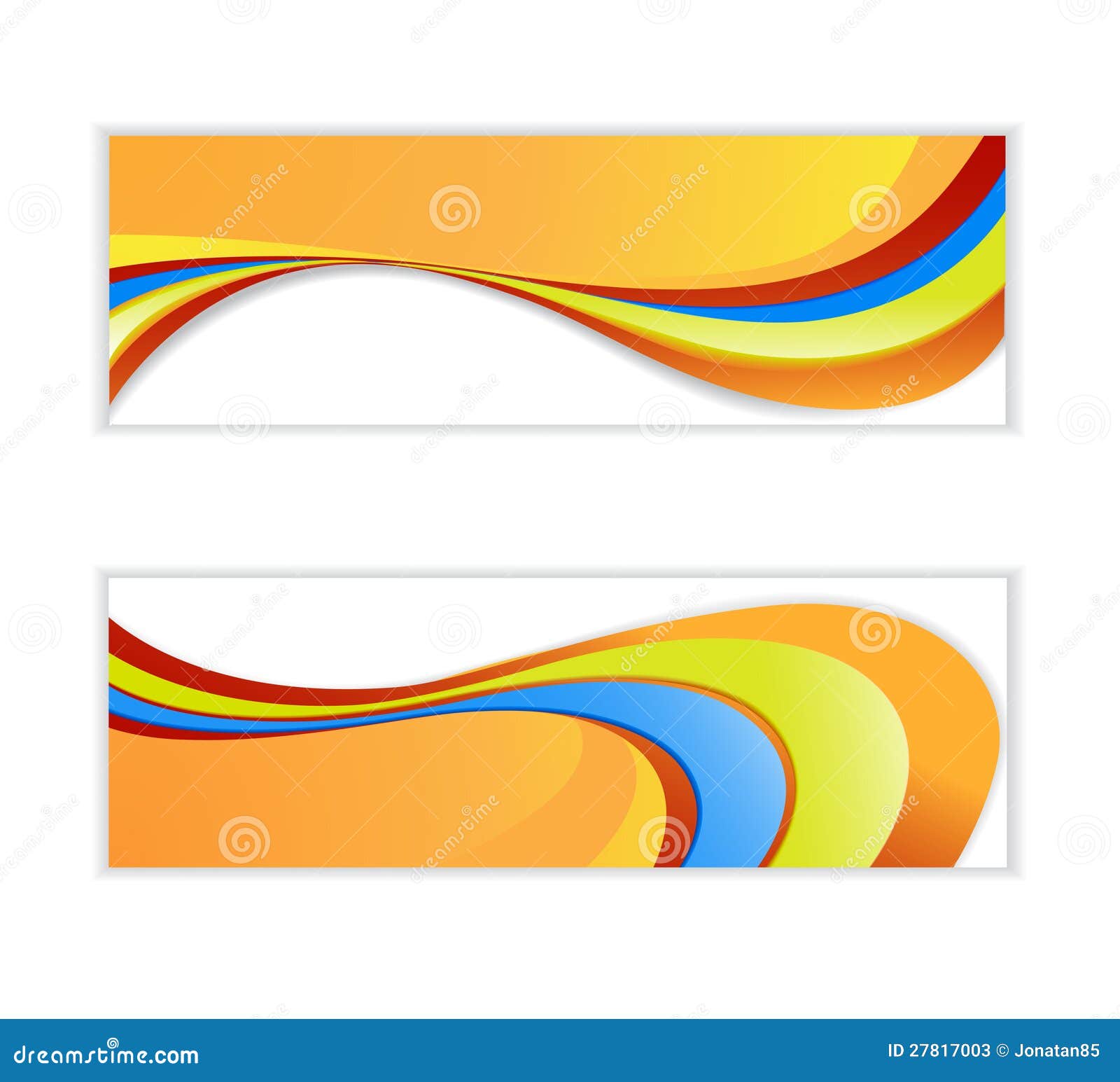 Abstract wave banner. stock vector. Illustration of creative - 27817003