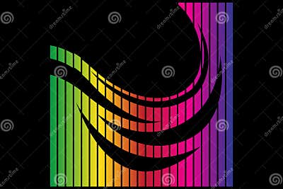 Abstract wave bars design stock vector. Illustration of light - 281050152
