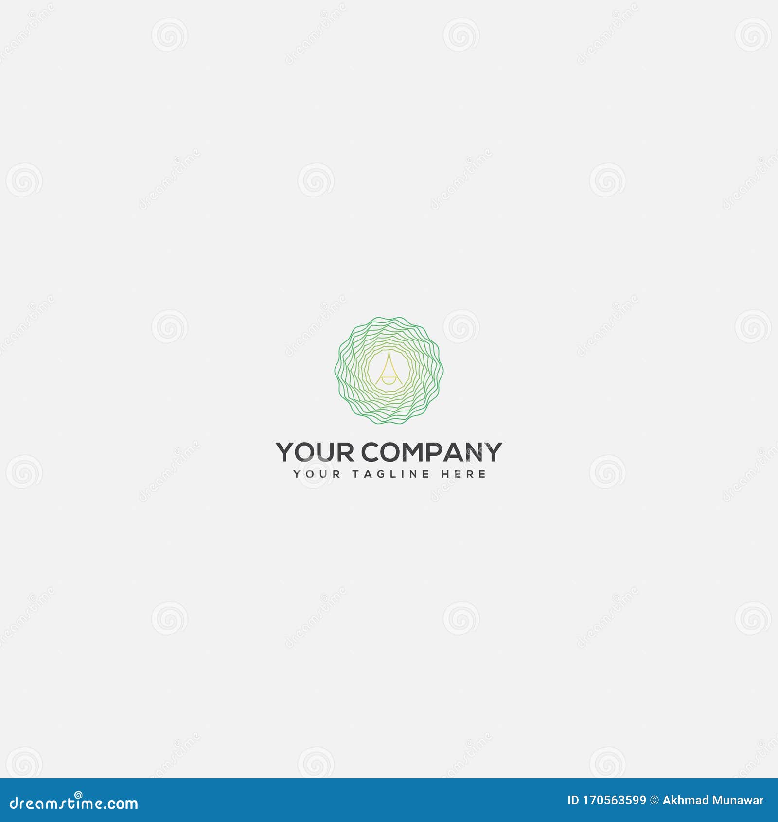 Abstract a Wave Circle Logo, Circle Waves Logo Design Stock Vector ...