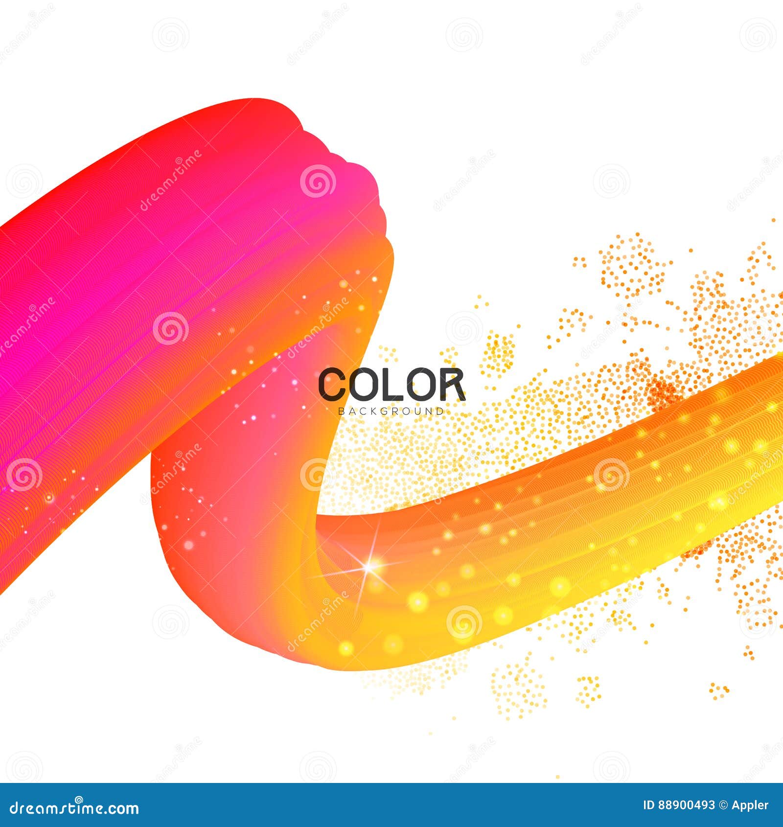 Abstract Wave Color Blend Background Stock Vector - Illustration of ...
