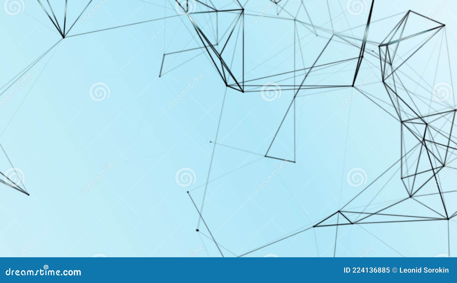 Abstract Wave with Connected Dots with Digit Counter and Lines Stock Illustration - Illustration ...