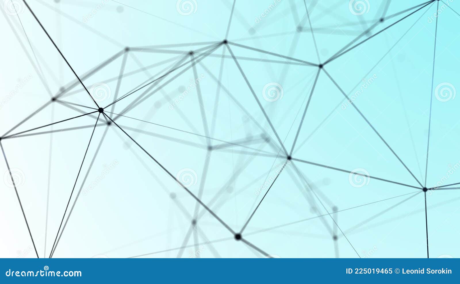 Abstract Wave with Connected Dots with Digit Counter and Lines Stock Illustration - Illustration ...