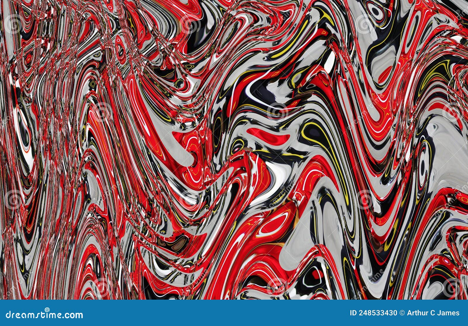 Abstract Wave Creative Digital Art Design Stock Photo - Image of black ...