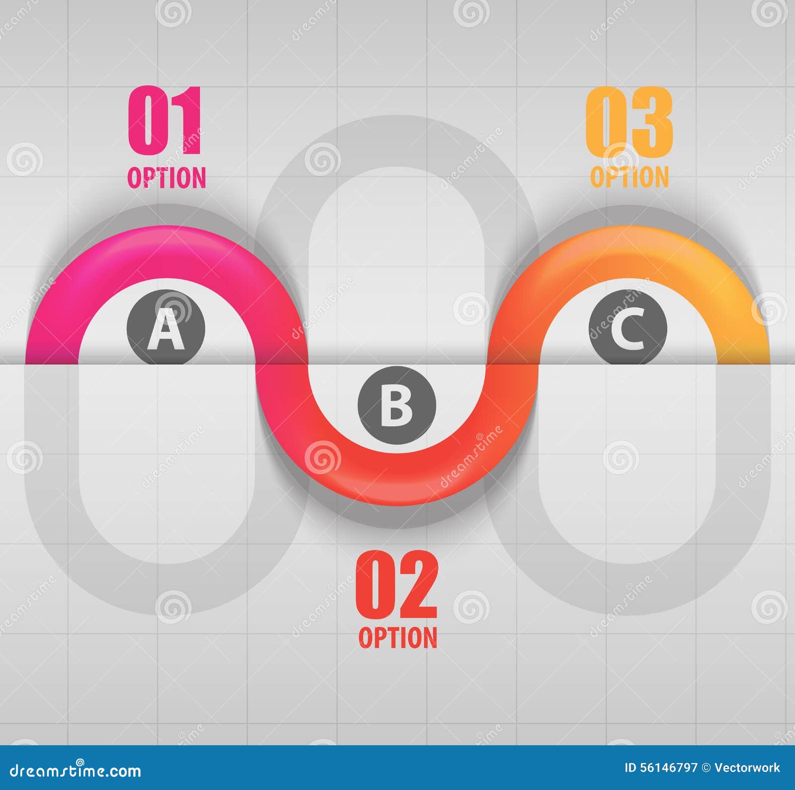 Abstract Wave Data Infographics Template Stock Illustration ...